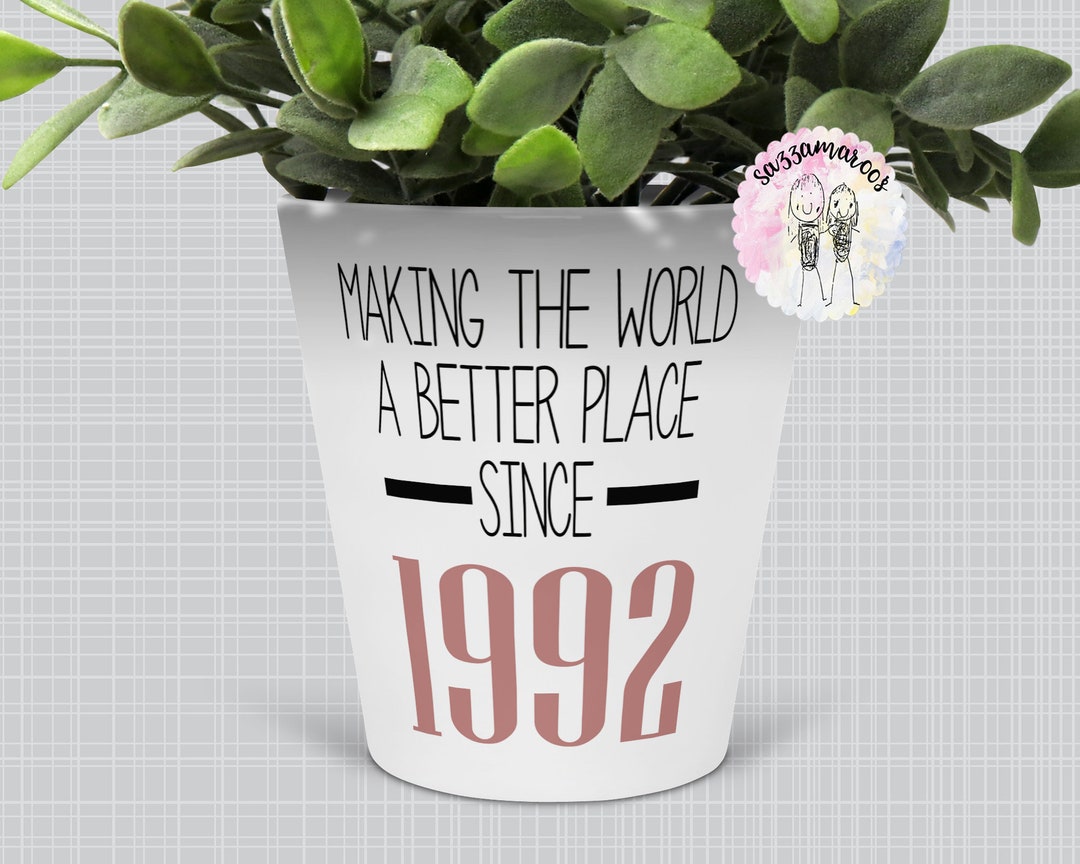 30th 40th 50th 60th 70th 80th Birthday Plant Pot Gift Making the World ...