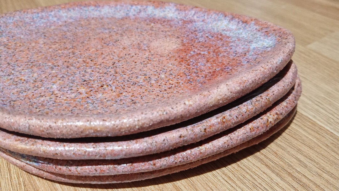 Pink Side Plate Cake Plate Ceramic Handmade - Etsy