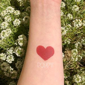 Poppy Liquid Lipstick- Flower Garden Collection- Floral Packaging ...