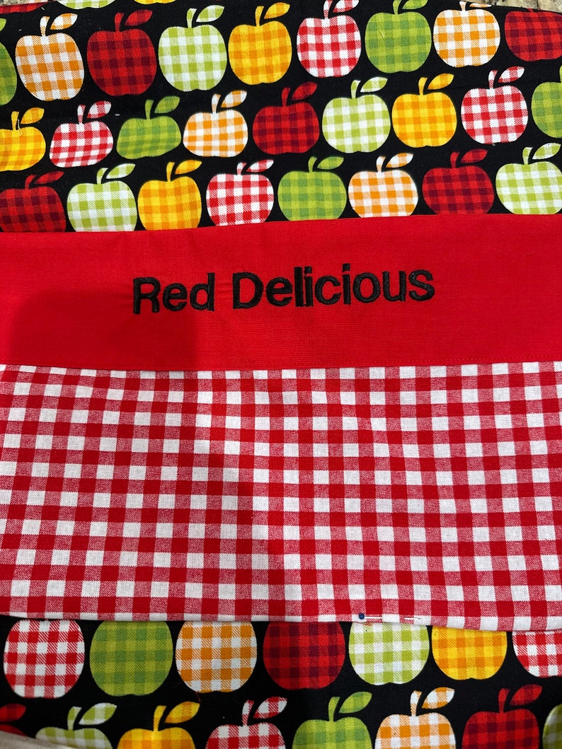 Apron, Apple Apron, Red Delicious Apron, Granny Smith Apron, Golden ...