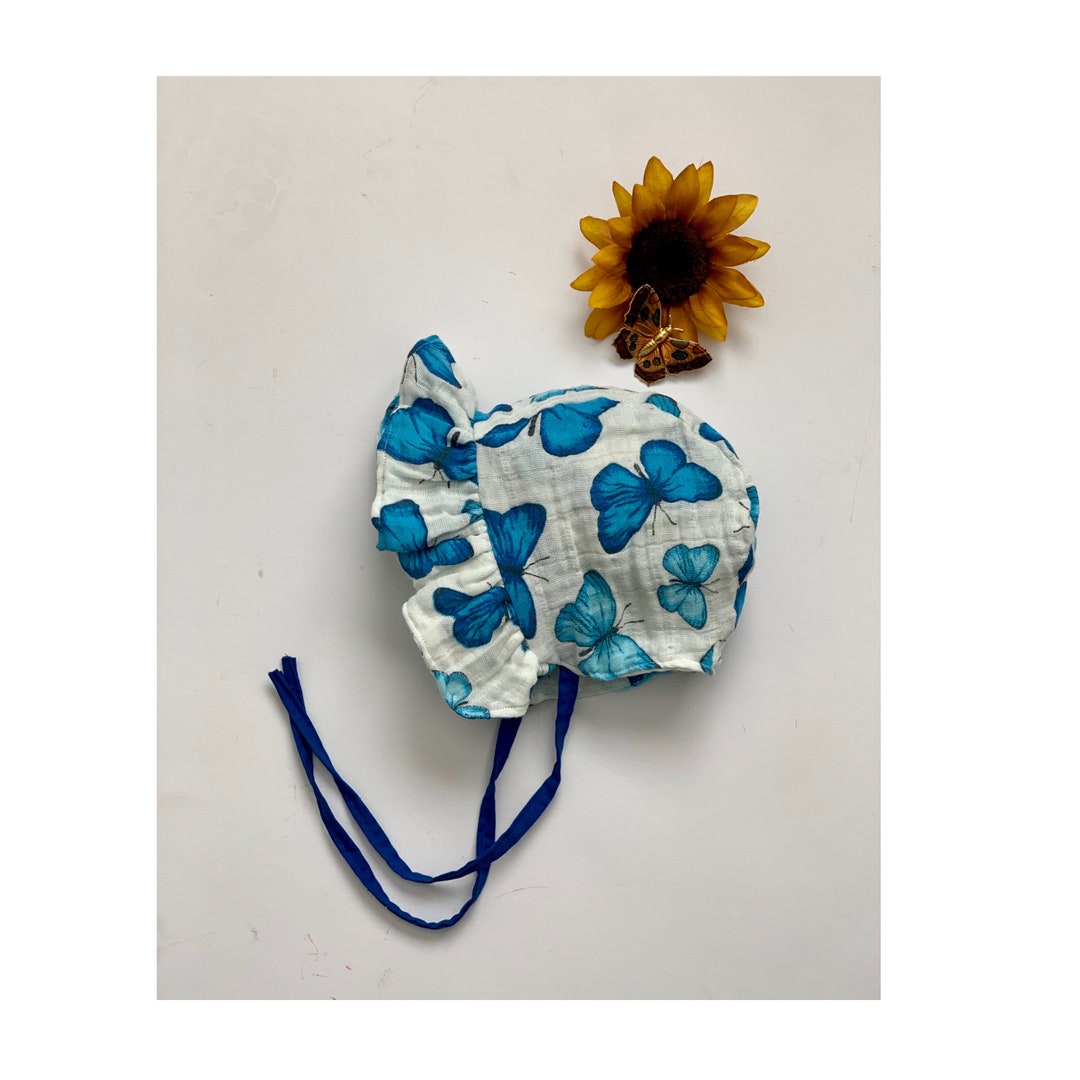 Ruffled Butterfly Bonnet, Vintage Look - Etsy