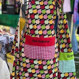 Apron, Apple Apron, Red Delicious Apron, Granny Smith Apron, Golden ...
