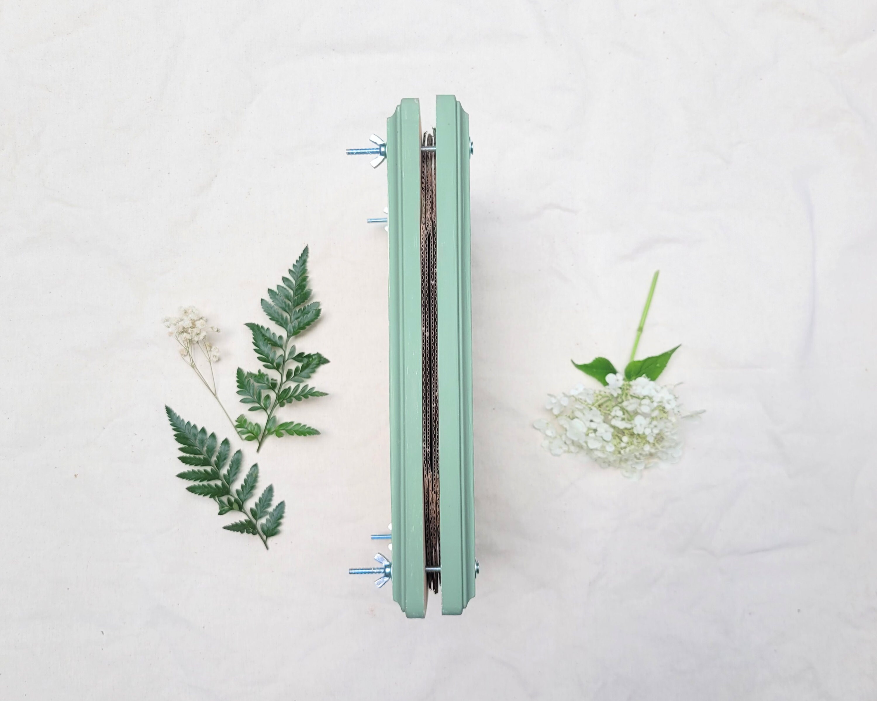 Large Flower Press Kit, Handmade Painted Beveled Wood, Includes ...