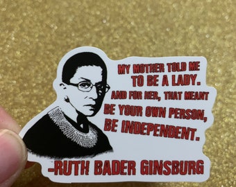 Ruth Bader Ginsburg / Notorious RBG Sticker - Etsy