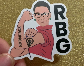 Ruth Bader Ginsburg / Notorious RBG Sticker - Etsy