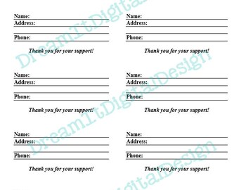 Giveaway slips | Etsy