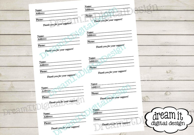 Generic Blank Raffle Tickets Instant Download Printable - Etsy Australia