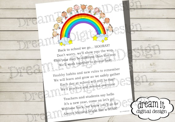 Welcome Back To School Poem