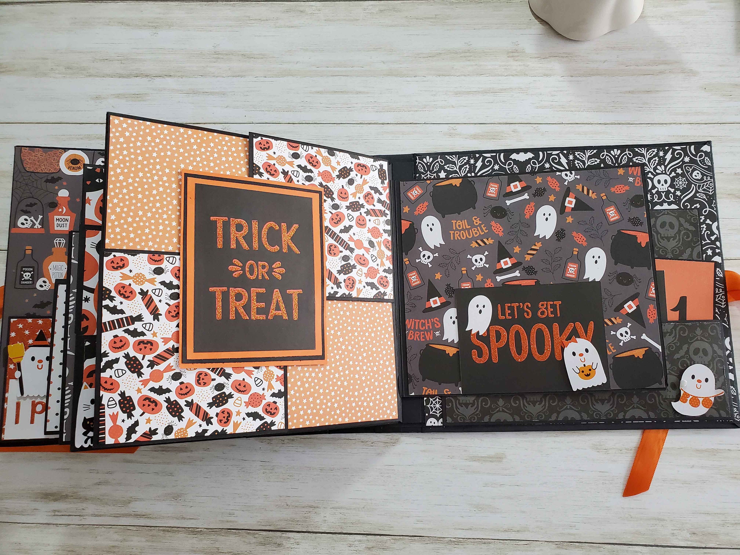 Happy Halloween Interactive Mini Album/ Halloween Album/ - Etsy