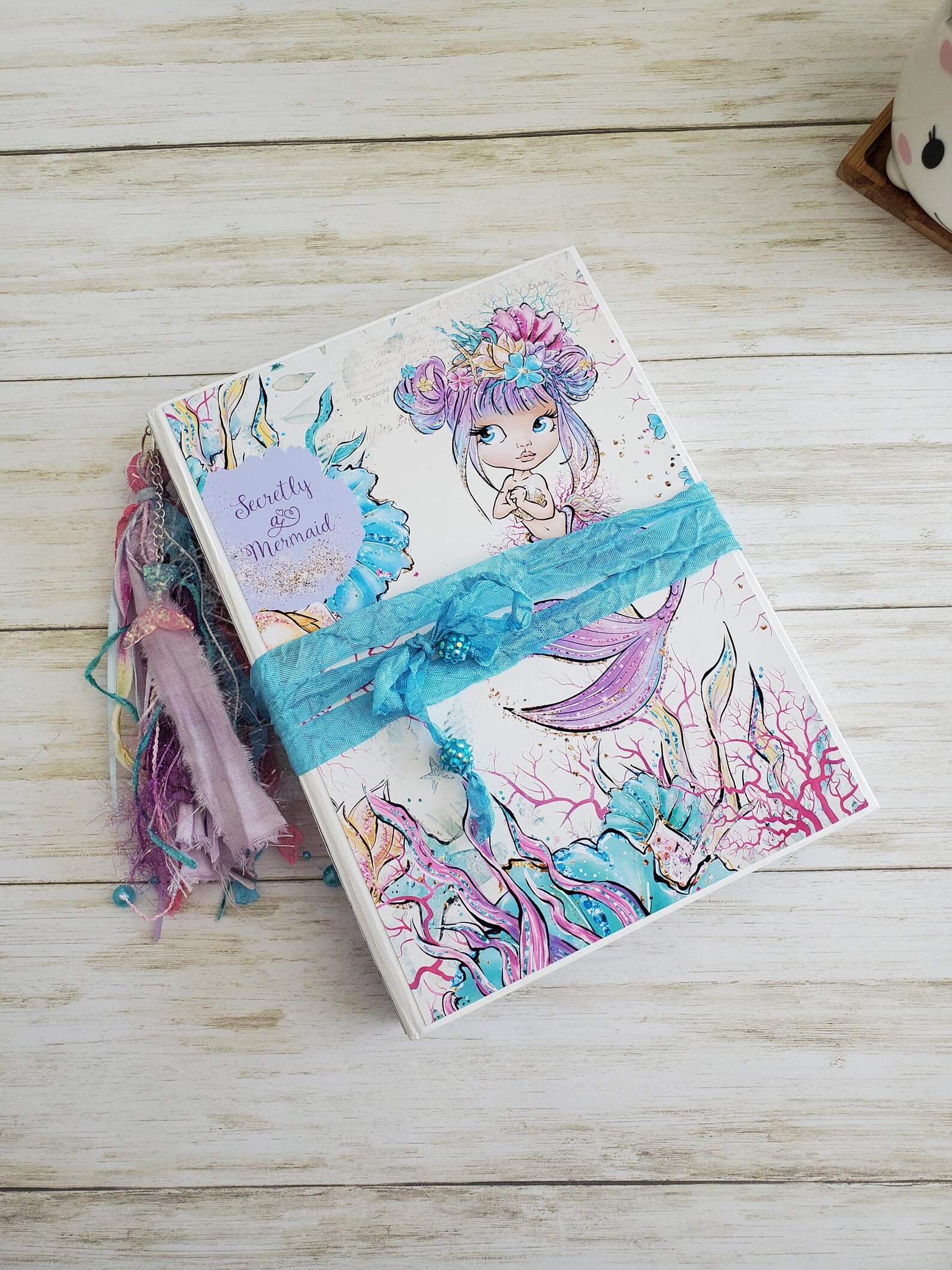 Secretly a Mermaid Journal Folio Mini Album/mermaid Brag Book/mermaid ...