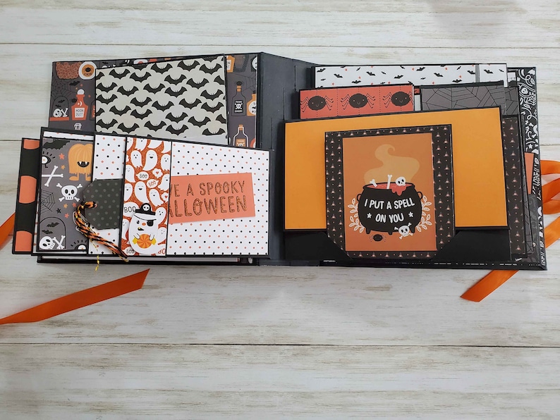 Happy Halloween Interactive Mini Album/ Halloween Album/ - Etsy