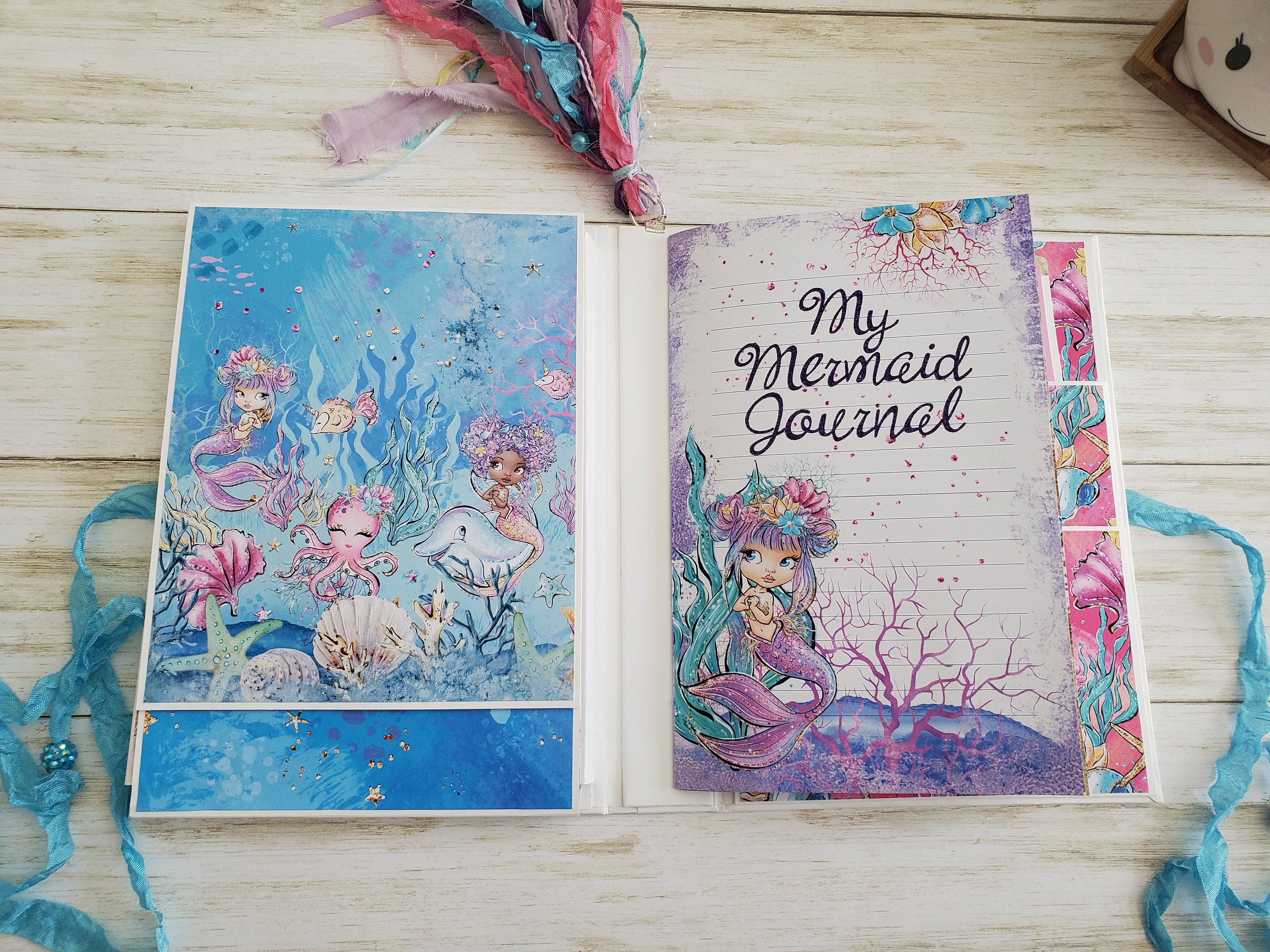 Secretly a Mermaid Journal Folio Mini Album/mermaid Brag Book/mermaid ...