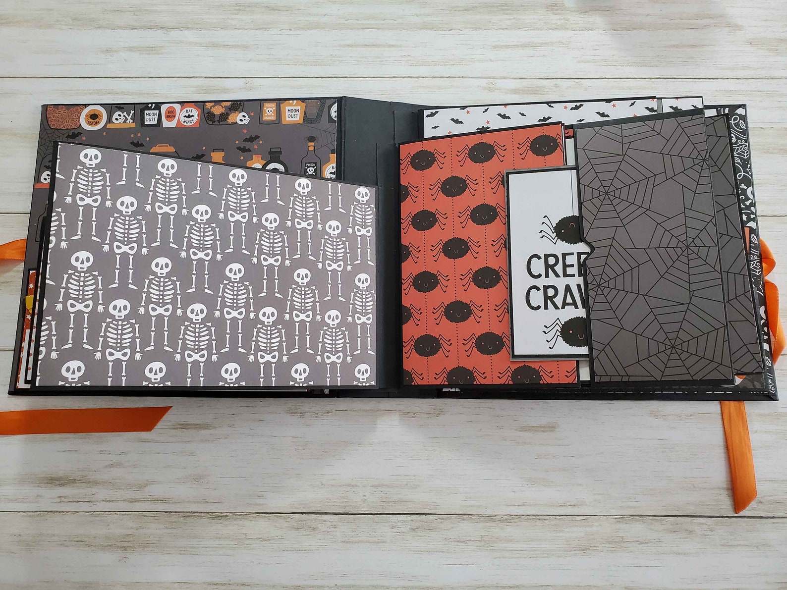 Happy Halloween Interactive Mini Album/ Halloween Album/ - Etsy