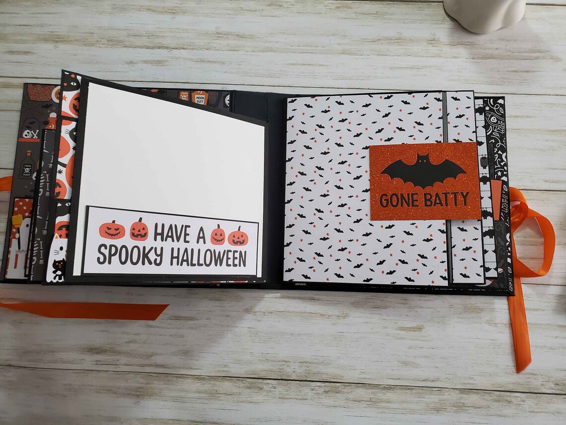 Happy Halloween Interactive Mini Album/ Halloween Album/ - Etsy