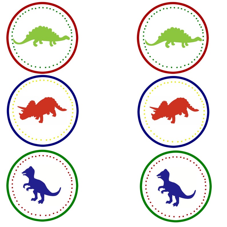 Dinosaur Cupcake Toppers - Etsy