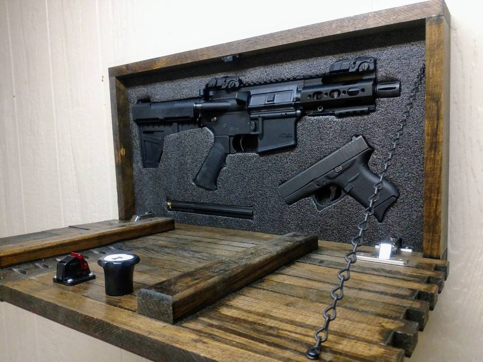 Hidden Gun Storage Mini American Concealment Flag - Etsy