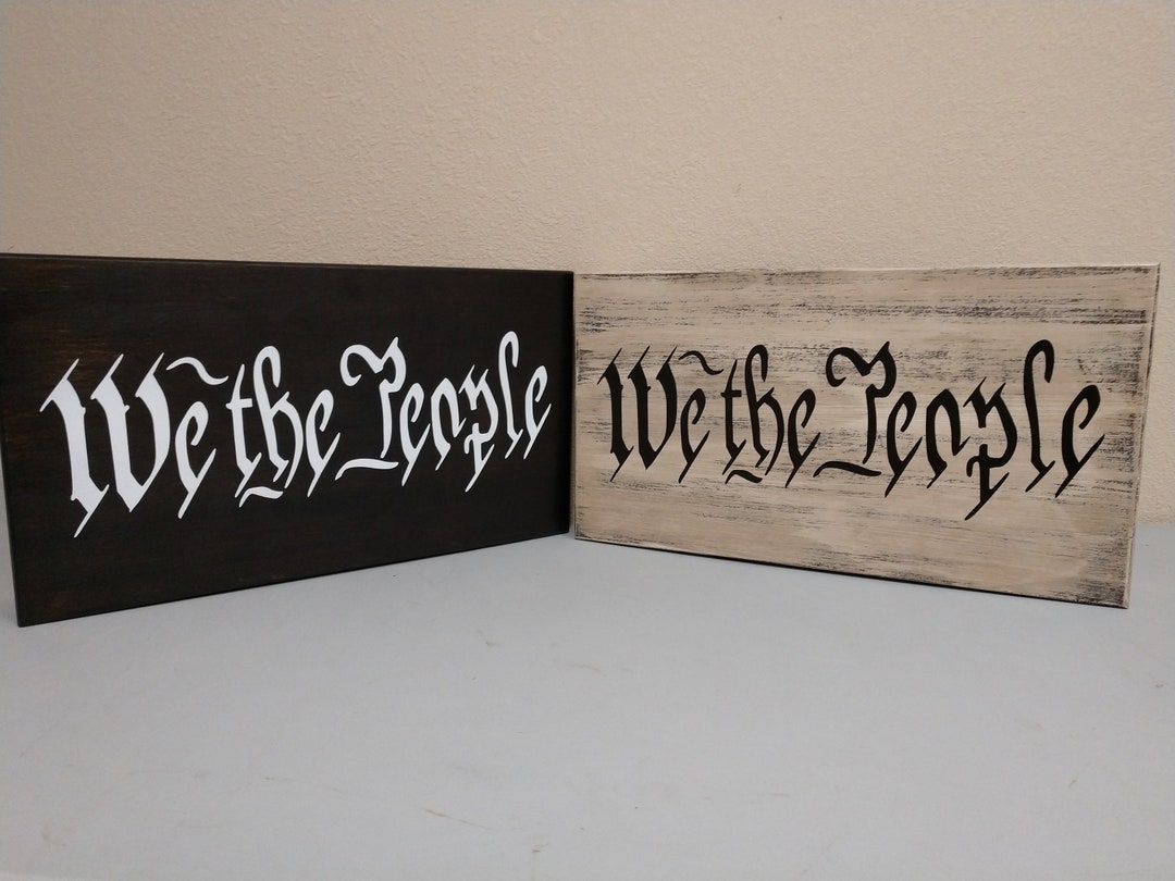 WE THE PEOPLE Mini Fun Storage Sign - Etsy