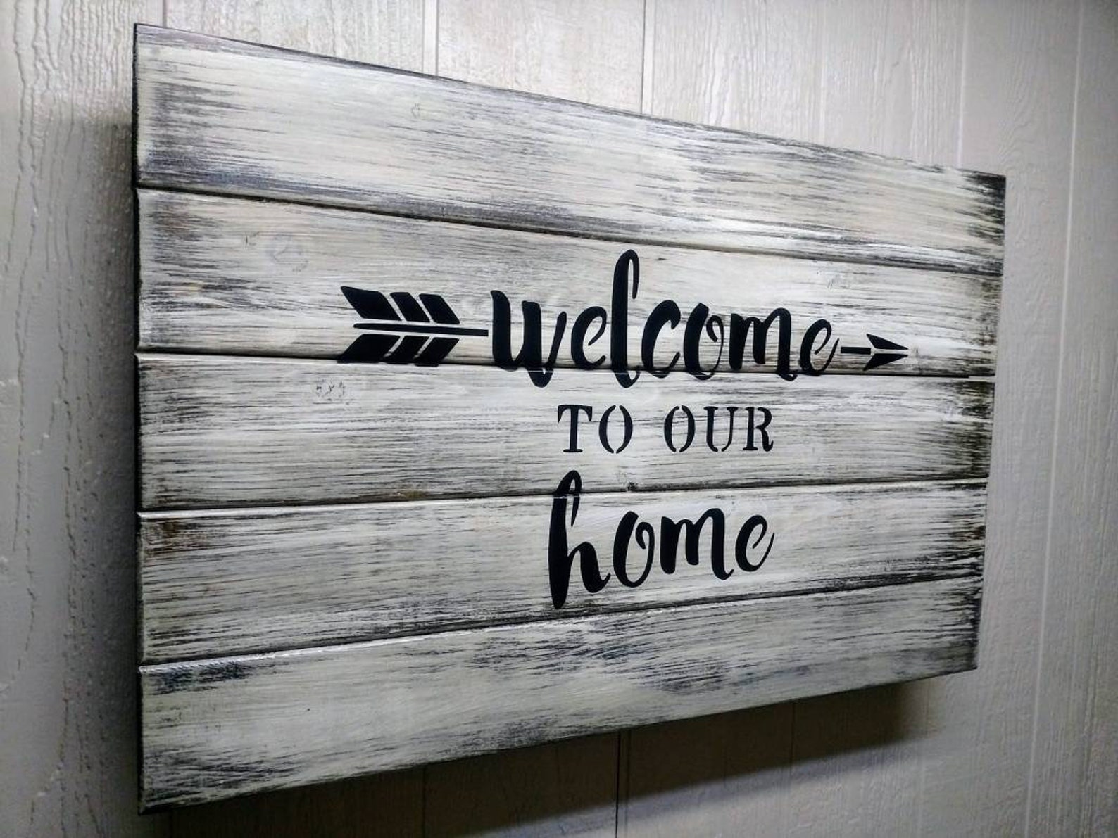 Welcome to Our Home Hidden Gun Storage Sign | Etsy