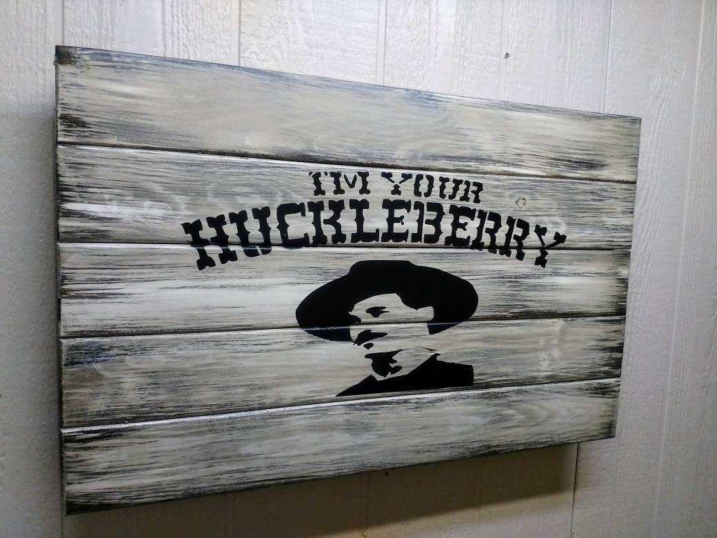 I'm Your Huckleberry Hidden Gun Storage Sign - Etsy