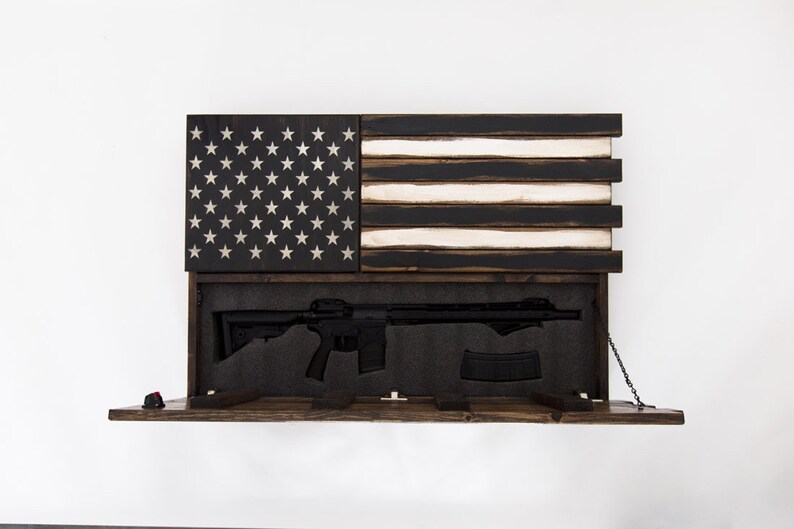 Hidden Gun Storage. Large Thin Blue Line Concealment Flag - Etsy