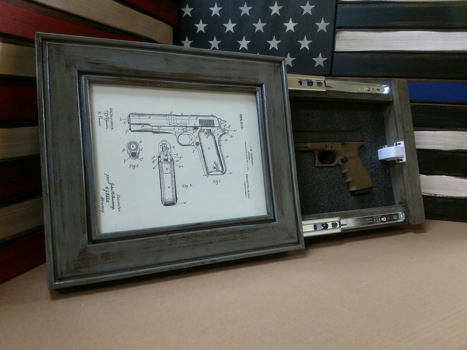 8x10 Secret Compartment Picture Frame - Etsy