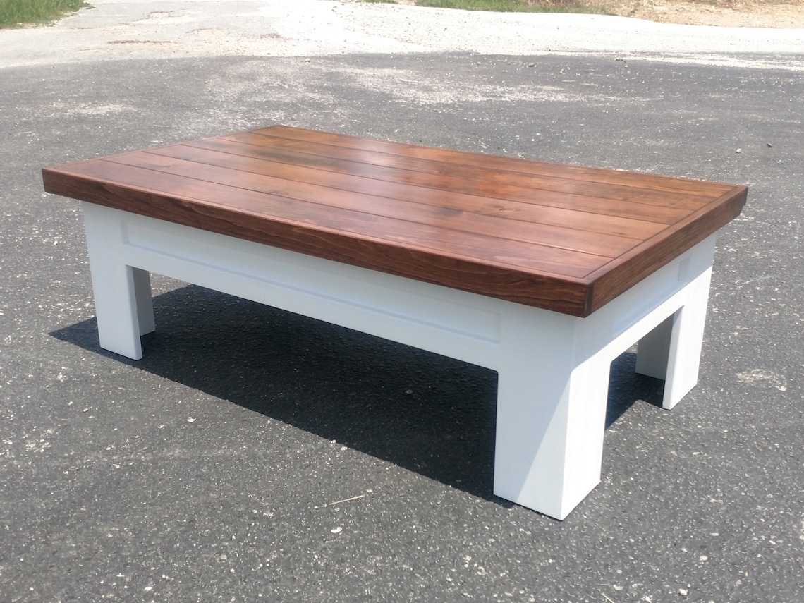 Hidden Gun Storage Sliding Top Coffee Table - Etsy