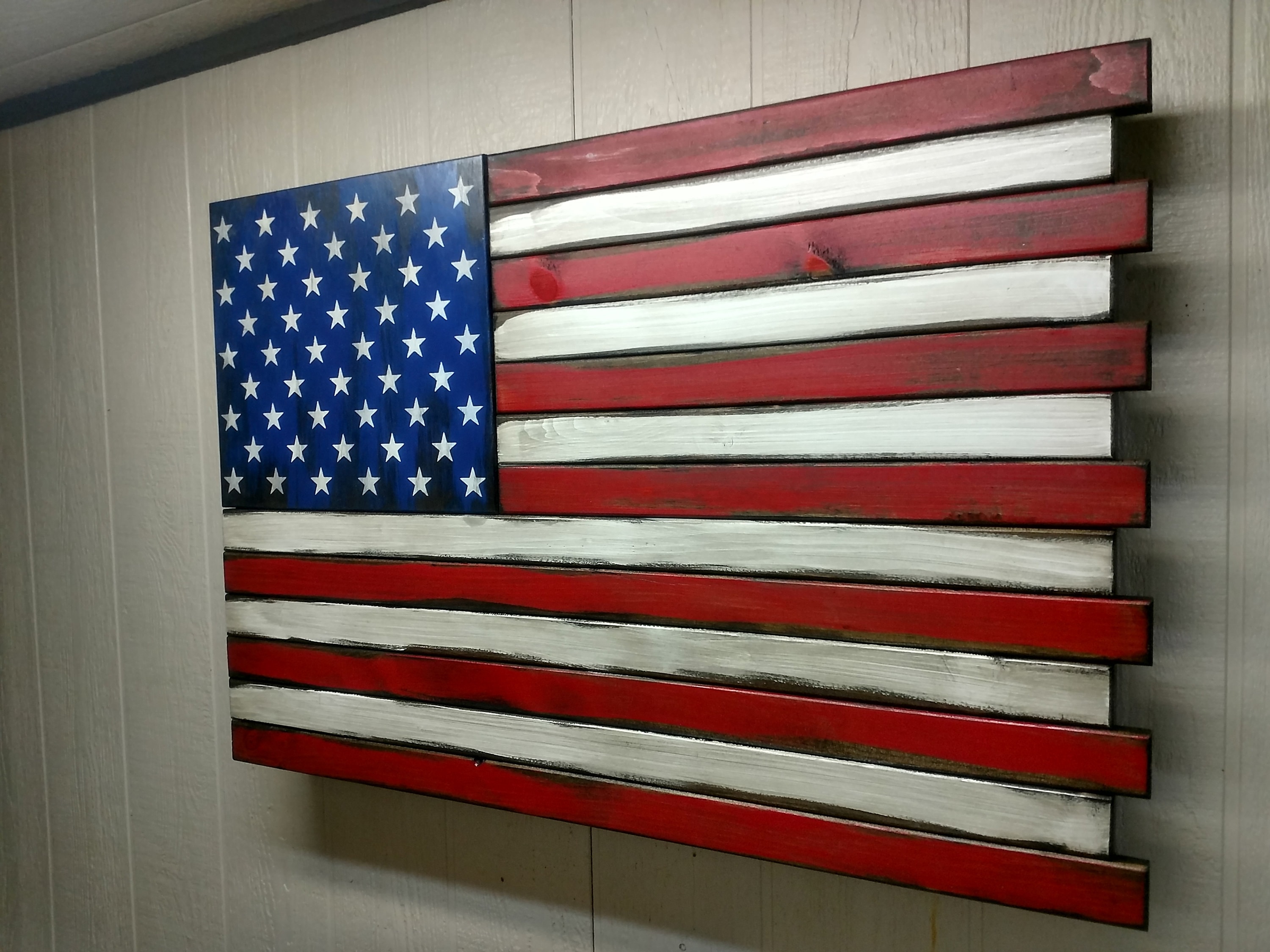 Hidden Gun Storage. Large American Flag. - Etsy
