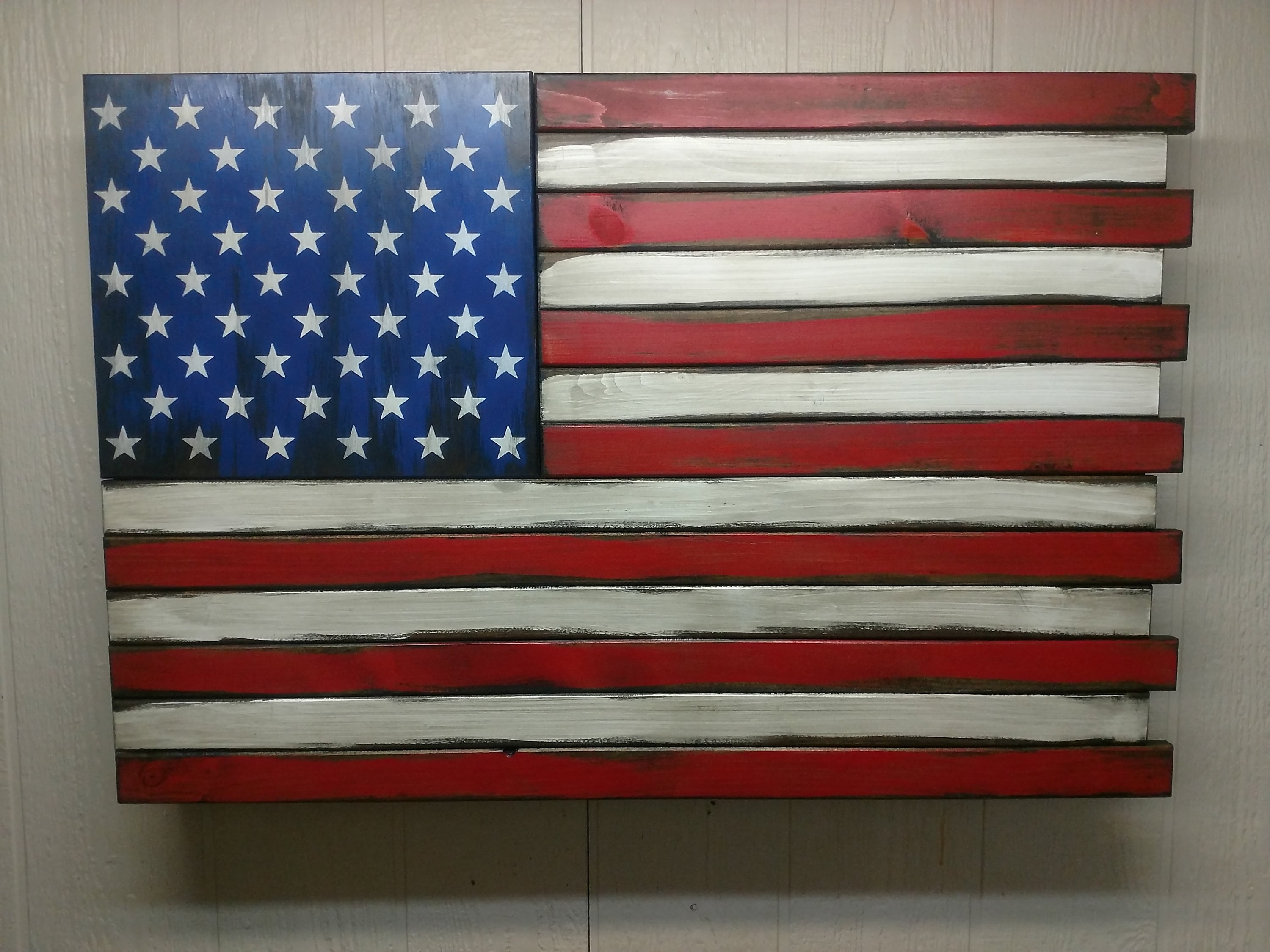 Hidden Gun Storage. Large American Flag. - Etsy