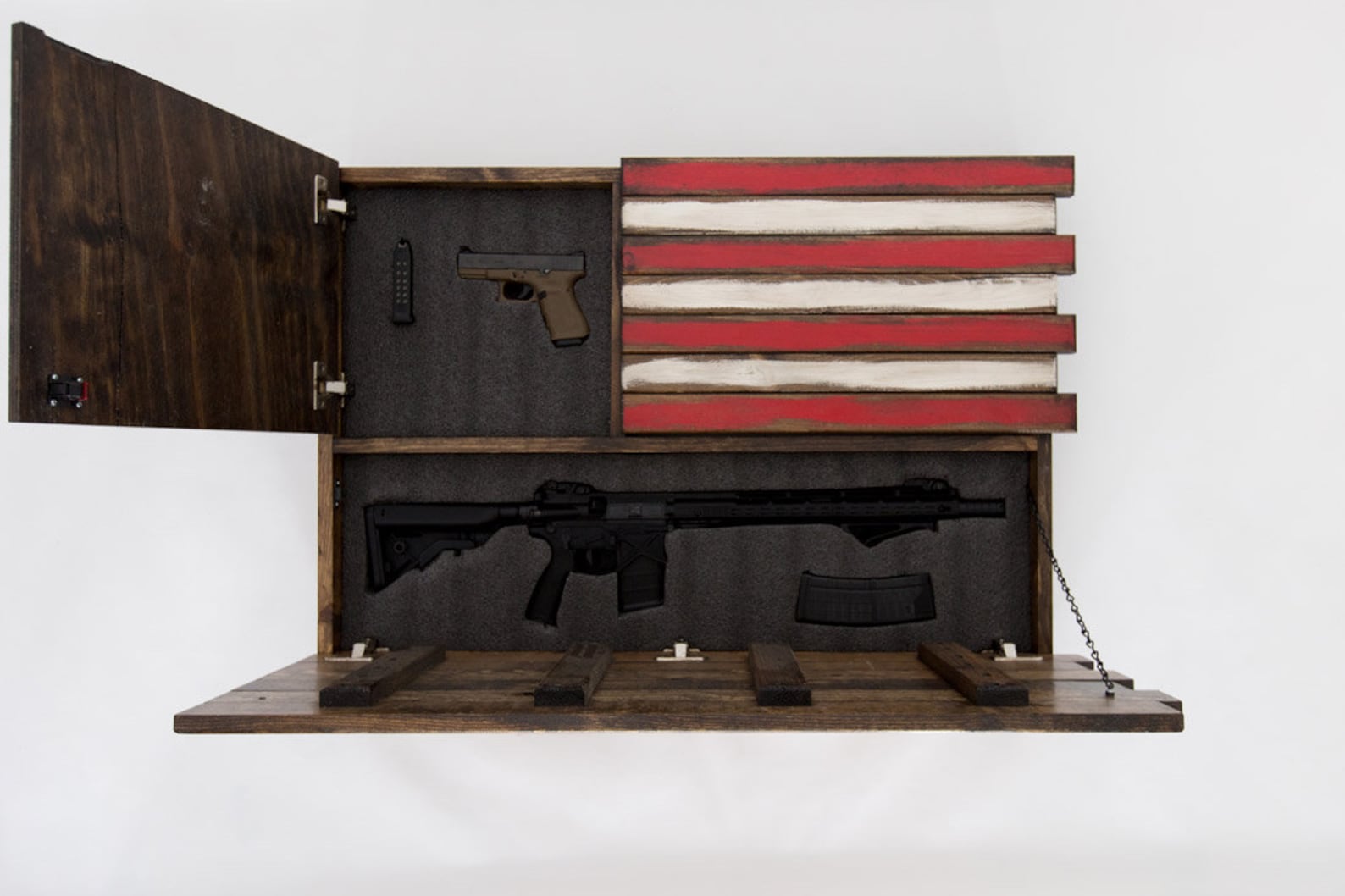 Hidden Gun Storage Large American Flag With Second Amendment - Etsy