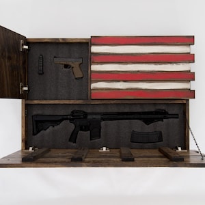 Hidden Gun Storage Large American Flag With Second Amendment - Etsy