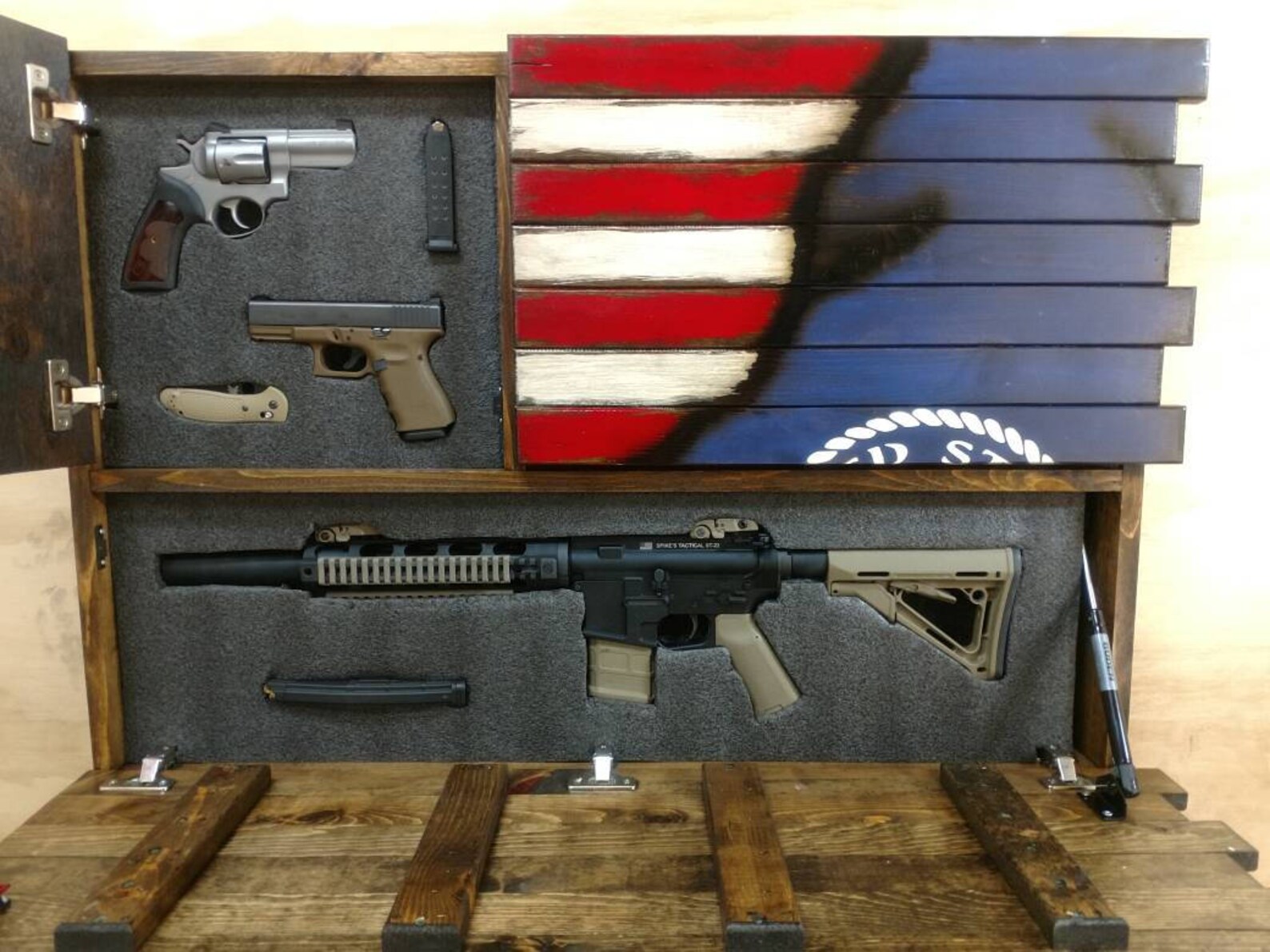 Premium Large American Gun Concealment Flag With Navy Logo. - Etsy