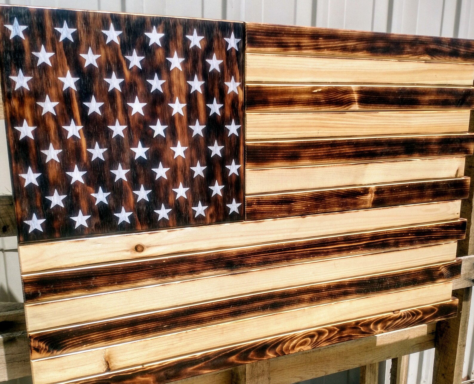 Hidden Gun Storage. Charred Large American Concealment Flag - Etsy
