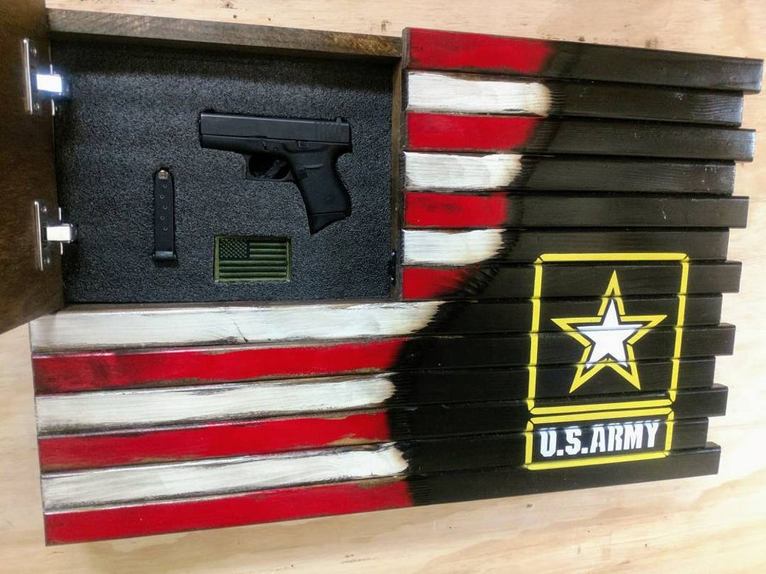 Hidden Gun Storage Small American Flag With Army Logo - Etsy