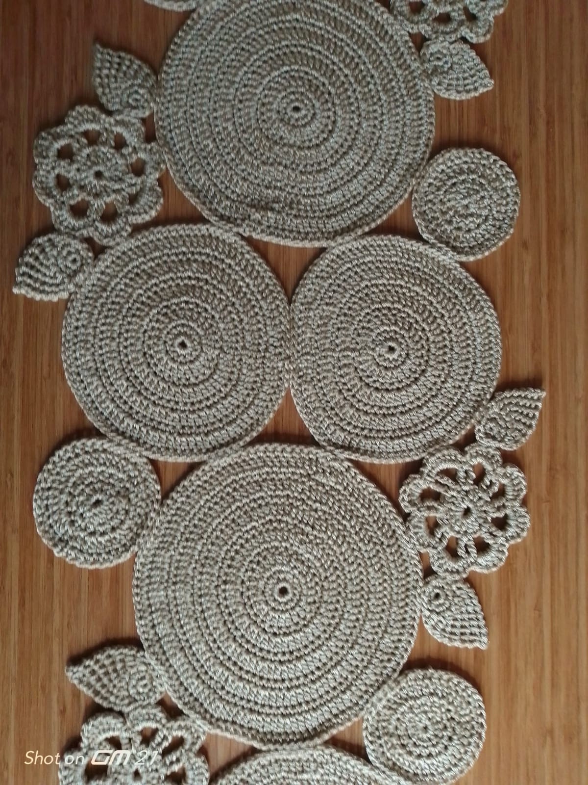 Crochet Table Runner, Macrame Runner, Knitted Table Runner, Circles ...