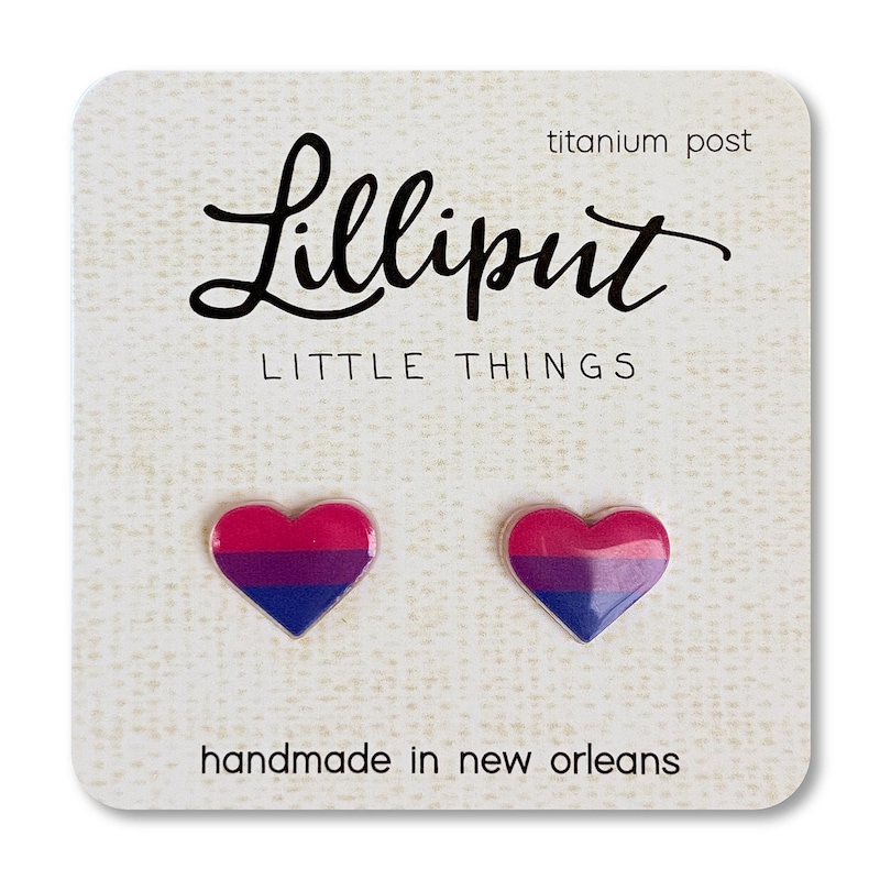 Pride Earrings Bi Flag - Etsy