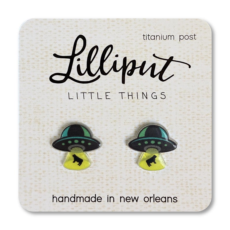 Titanium Earring Ufo - Etsy