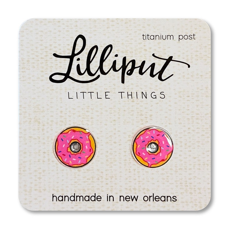 Donut Dangling Earrings - Etsy