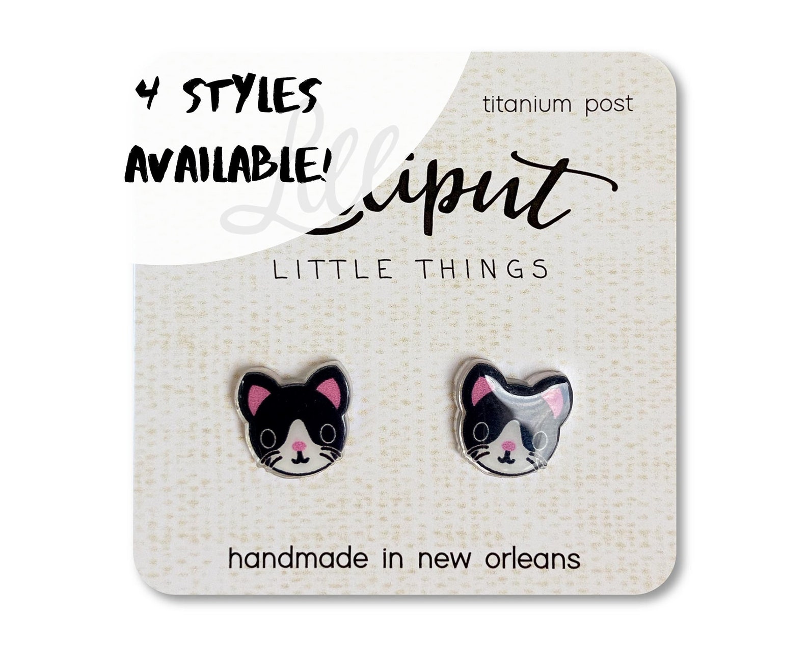 Cute Kitty Cat Earrings // Kawaii Cat Earrings // Fun Earrings // Cute ...