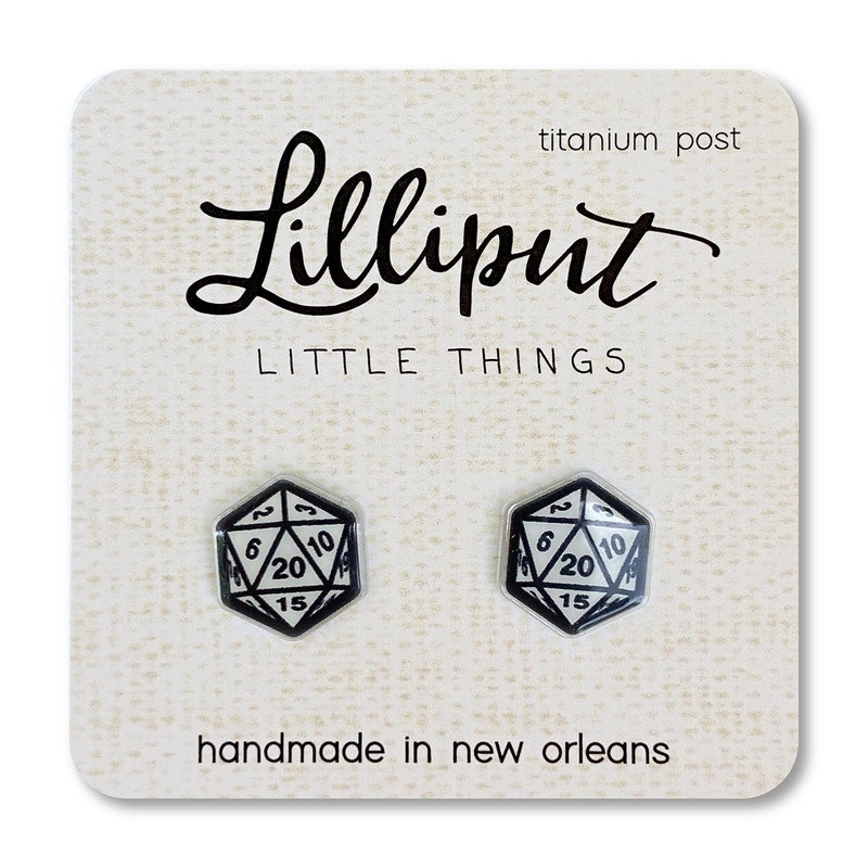 Dice Dragon Stud Earrings - Etsy