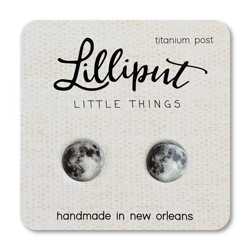 Small Moon Phase Earrings - Etsy