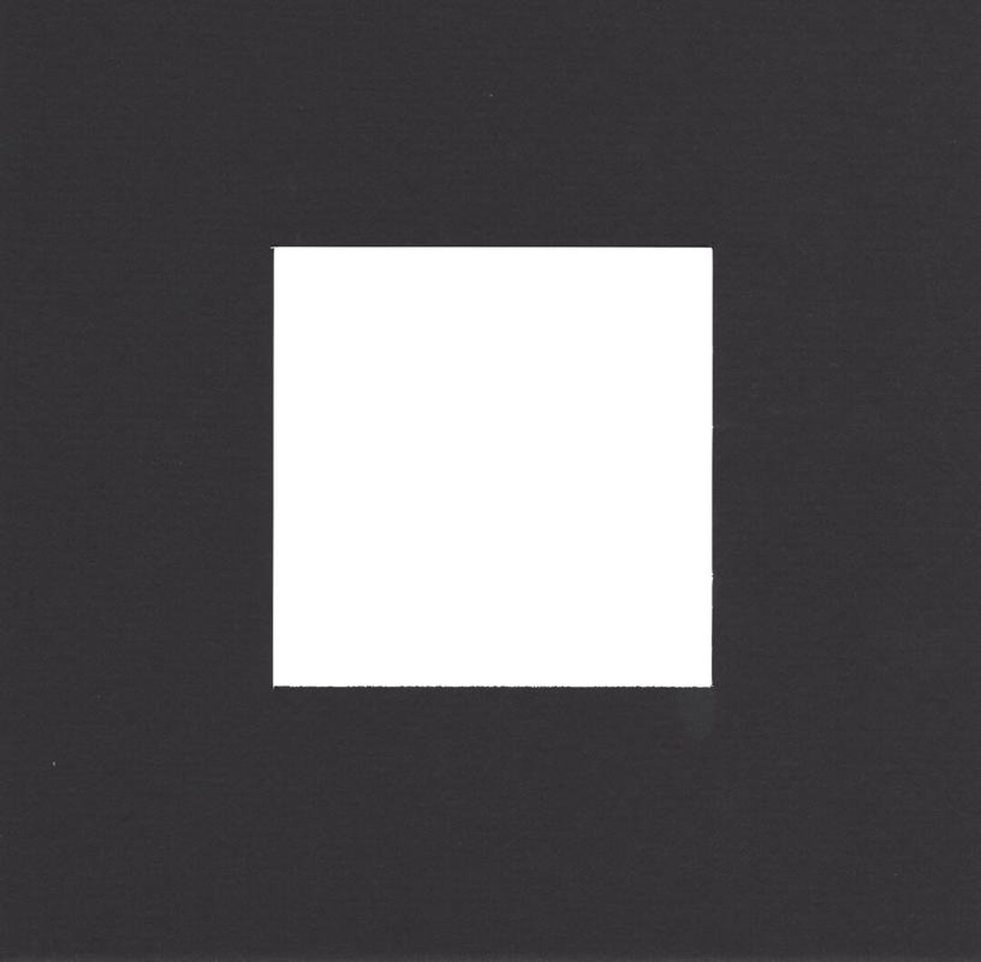 Pack of (6) 8x8 Acid Free White Core Picture Mats Cut for 4x4 Pictures ...