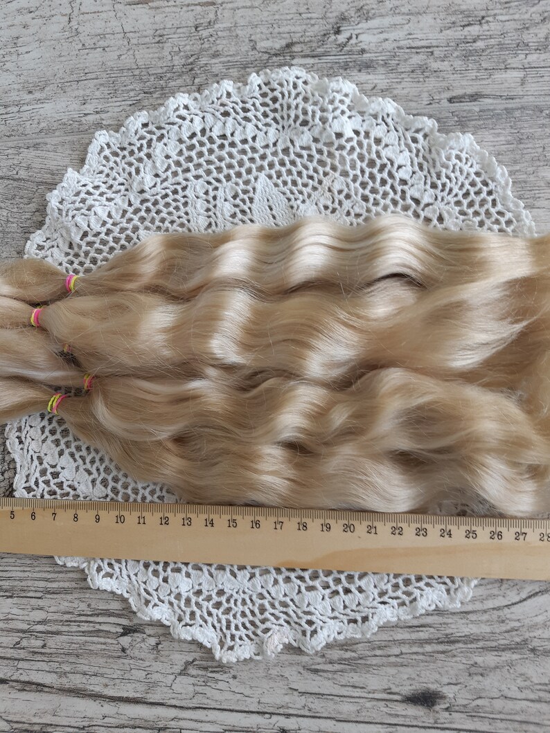 Mohair Doll Hair For Wig Angora Goat Dyed Honey Blonde Etsy