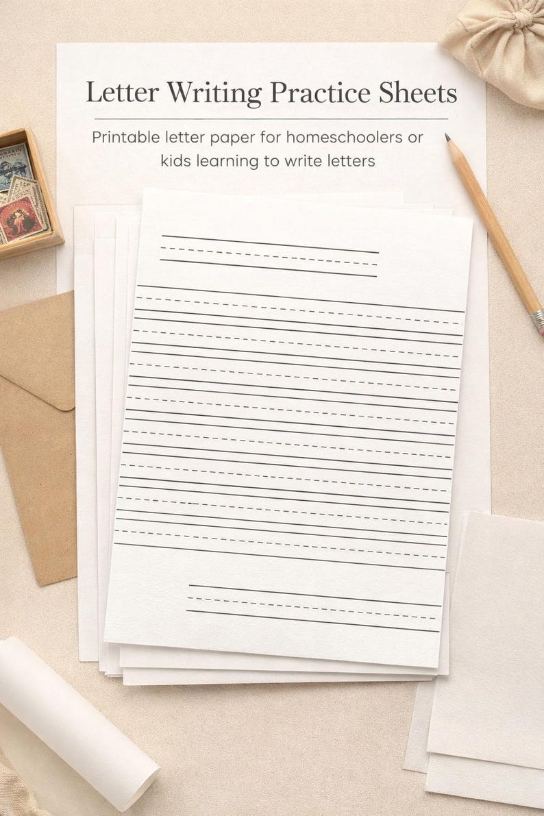 Letter Writing Practice Sheets | Printable Handwriting Paper for Kids ...