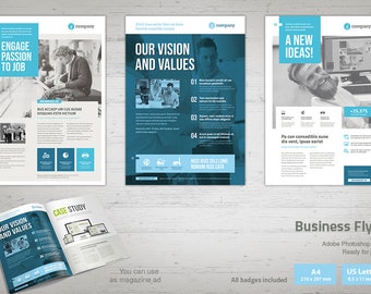 Business Flyer Indesign Template - Etsy