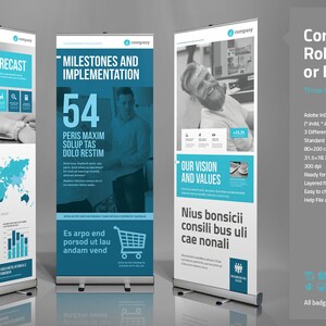 Business Roll-up Banner | Indesign Template - Etsy