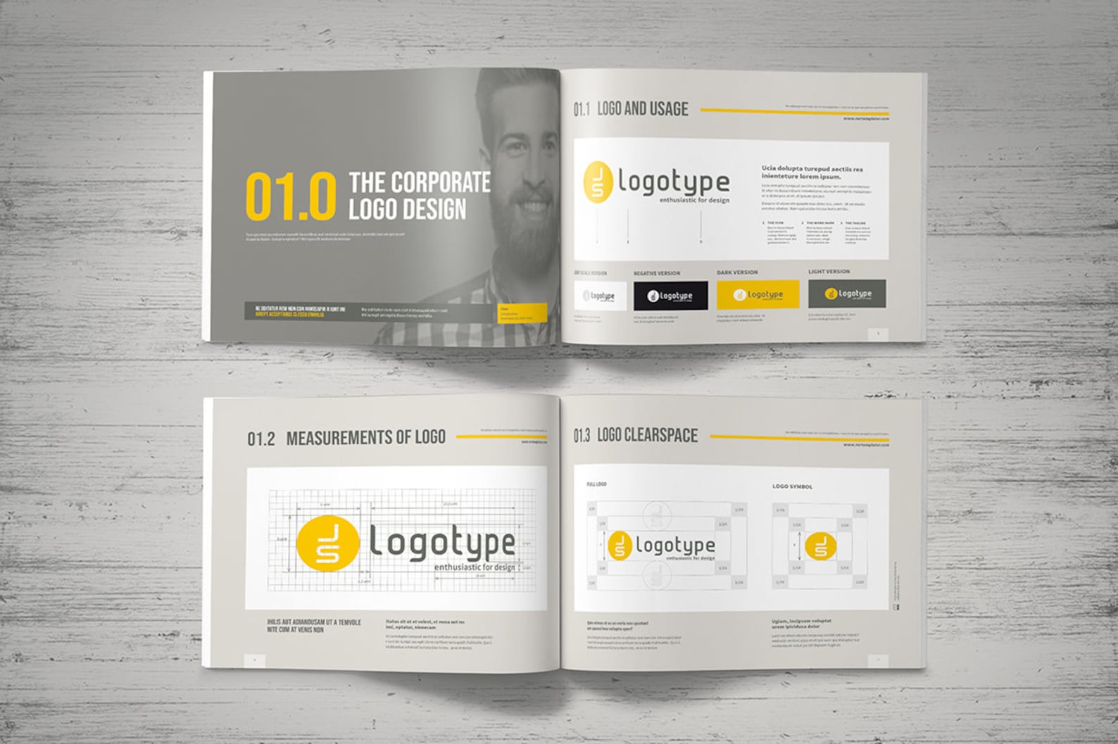 Brand Manual Indesign Template | Etsy