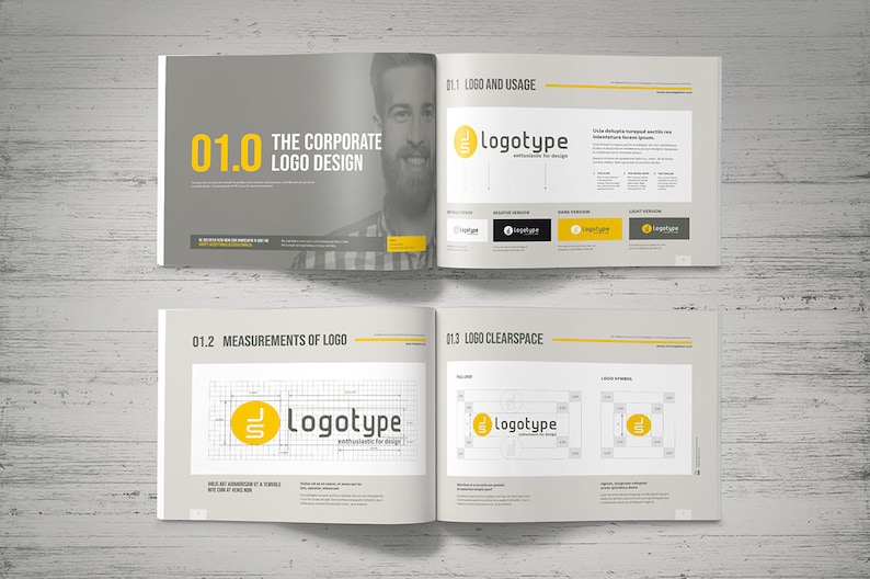 Brand Manual Indesign Template | Etsy