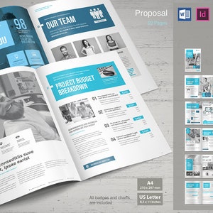 Proposal | Indesign Template Word Template - Etsy