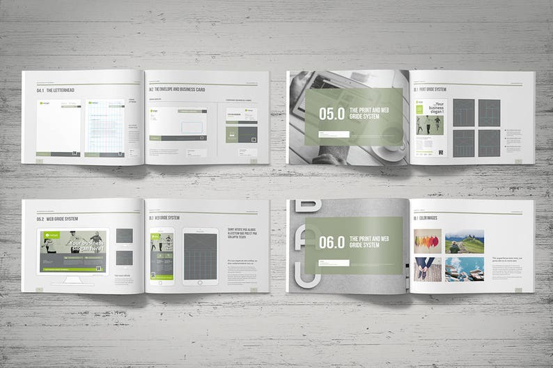 Brand Manual | Indesign Template - Etsy