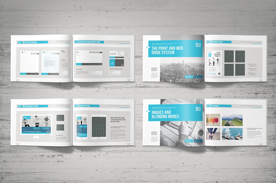 Brand Manual Indesign Template - Etsy
